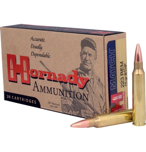 Hornady .223 75gr BTHP Match